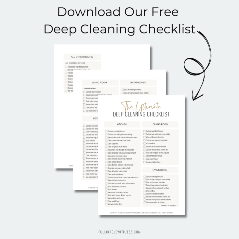 How To Deep Clean Your House | The Ultimate Deep Cleaning Checklist ...