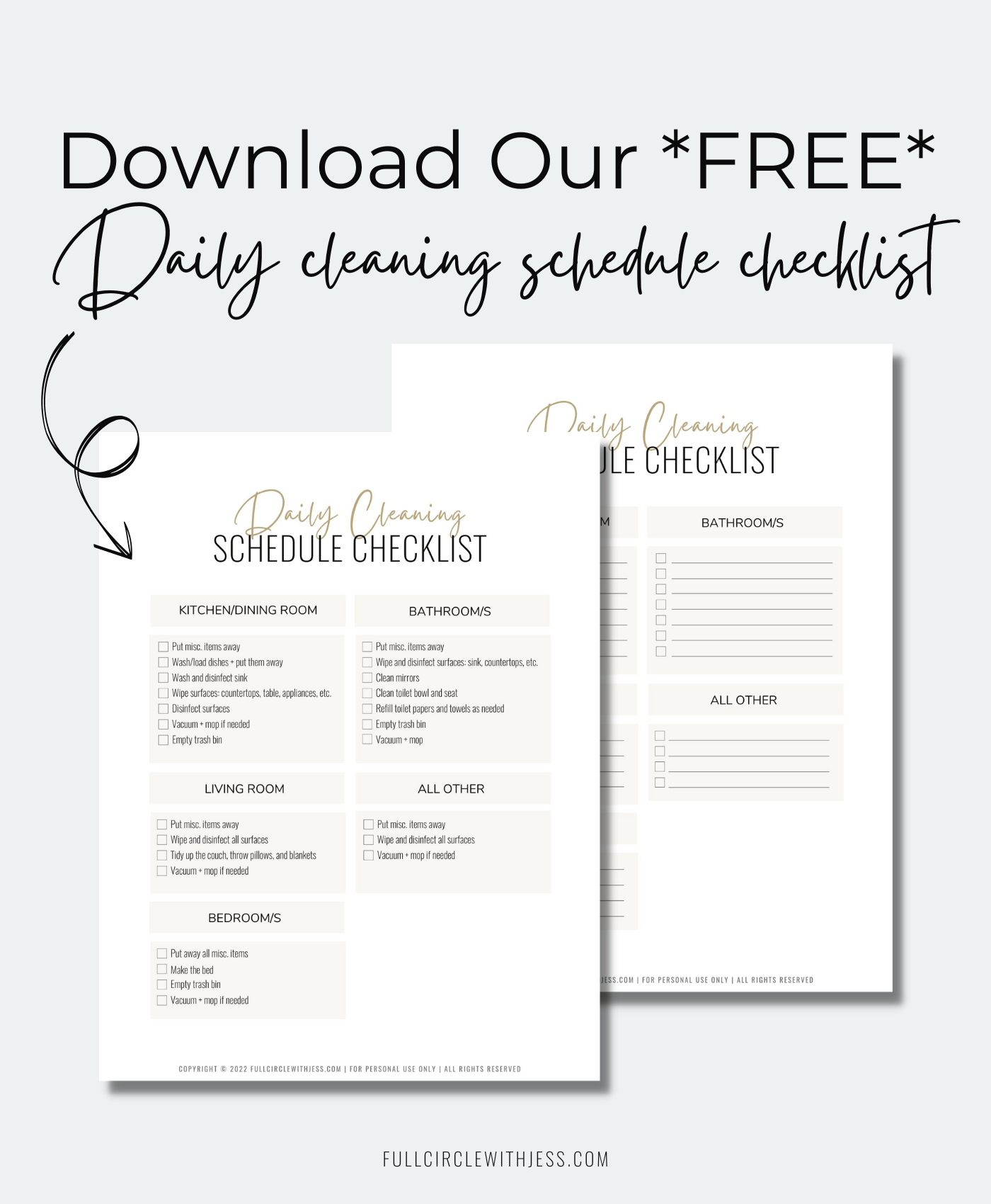 House Cleaning | Realistic House Cleaning Checklists That'll Actually ...
