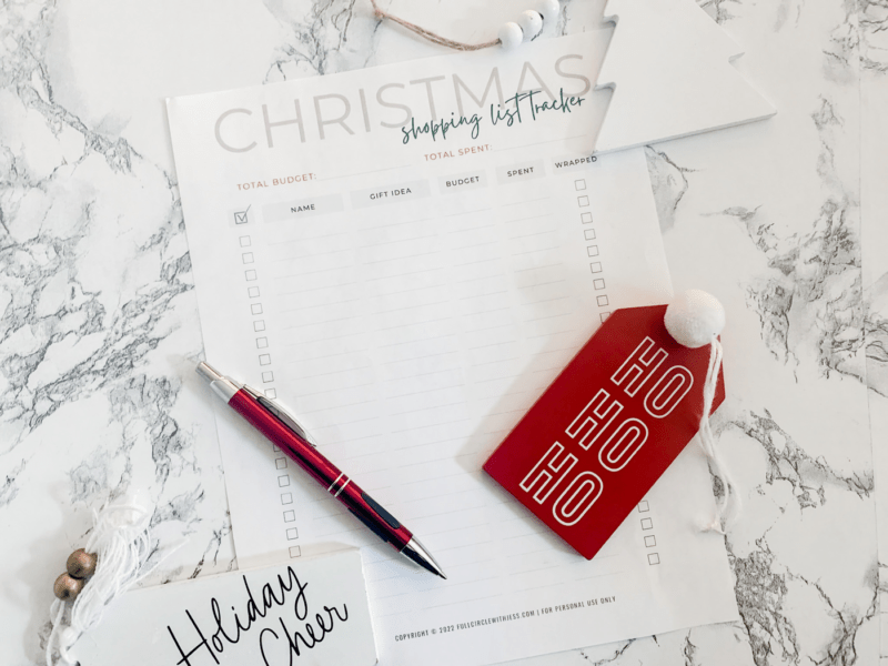 Christmas Shopping List Printable | Just What You Need To Stay ...