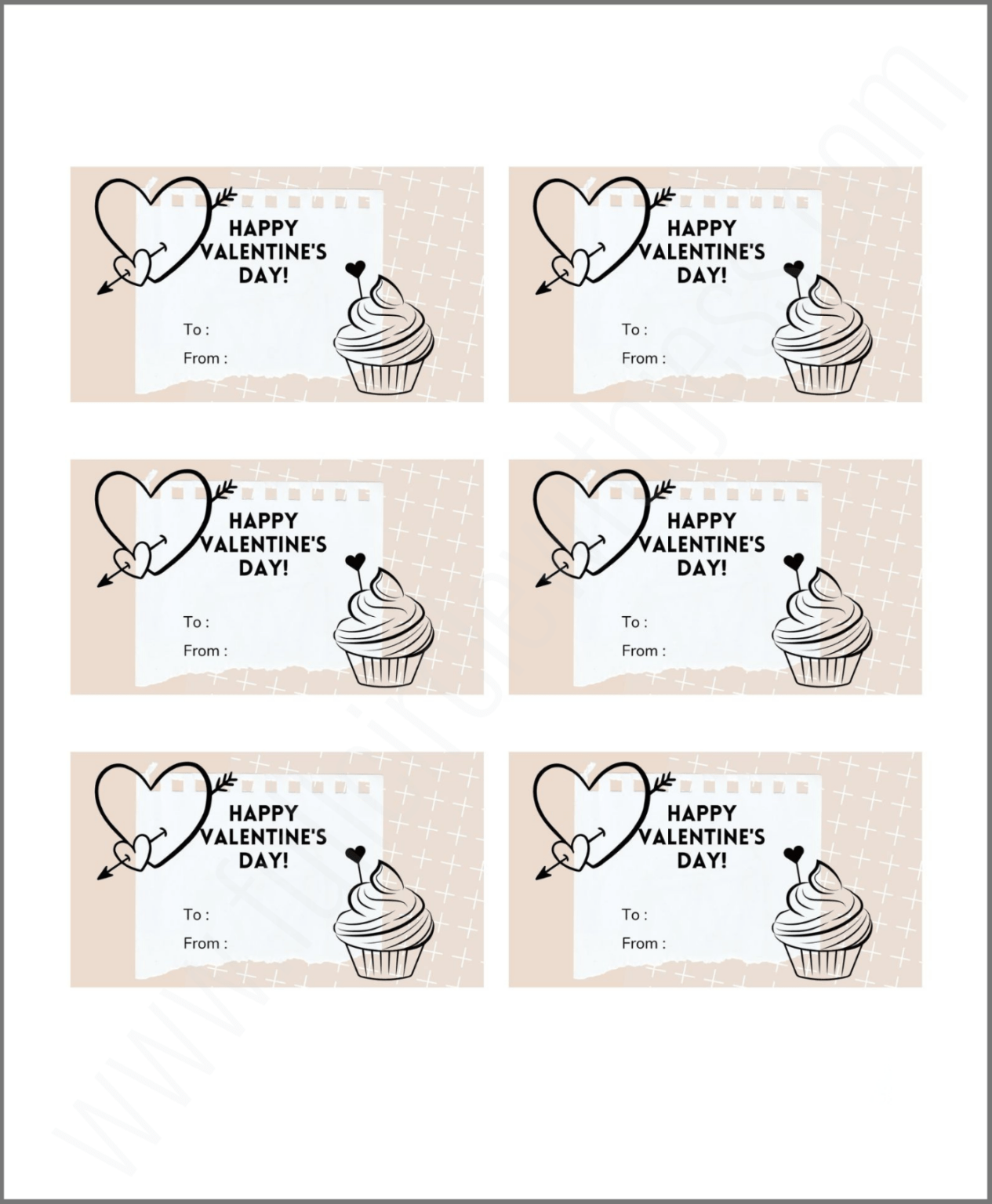 Free Valentine Gift Tag Printables - Full Circle With Jess